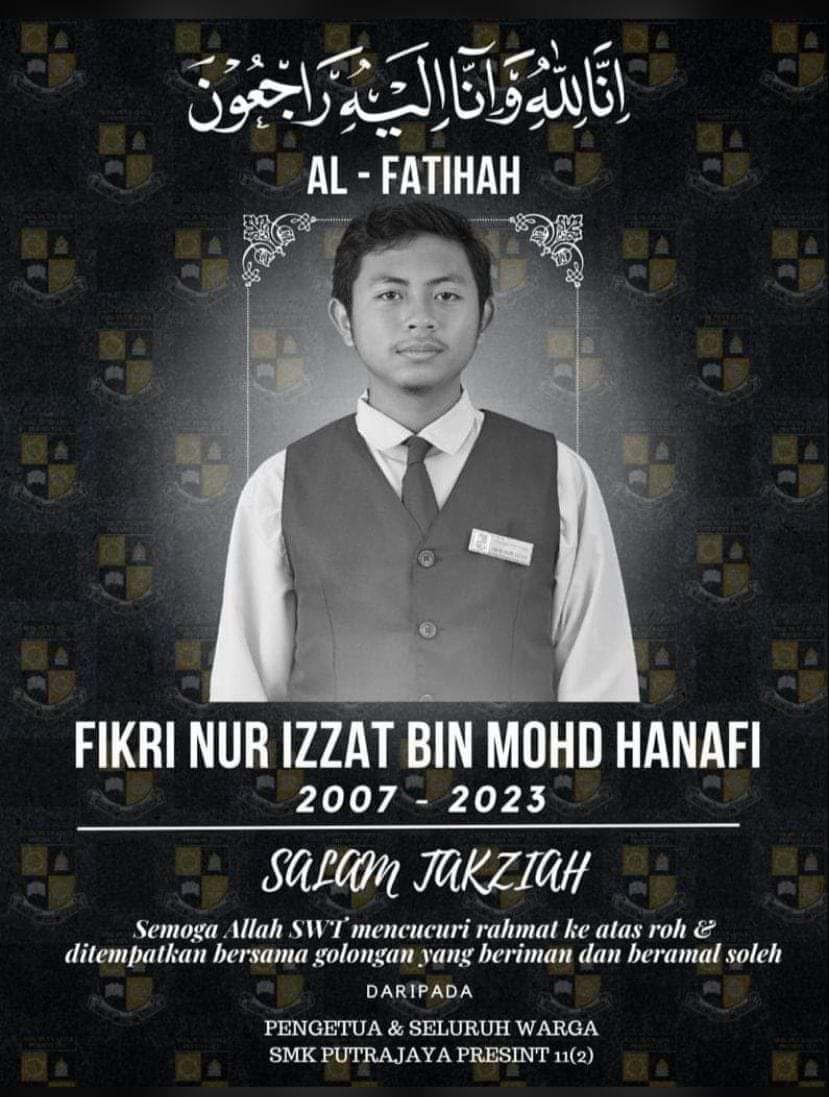 Salam Takziah Buat Keluarga Allahyarham Fikri Nur Izzat Mohd Hanafi ...